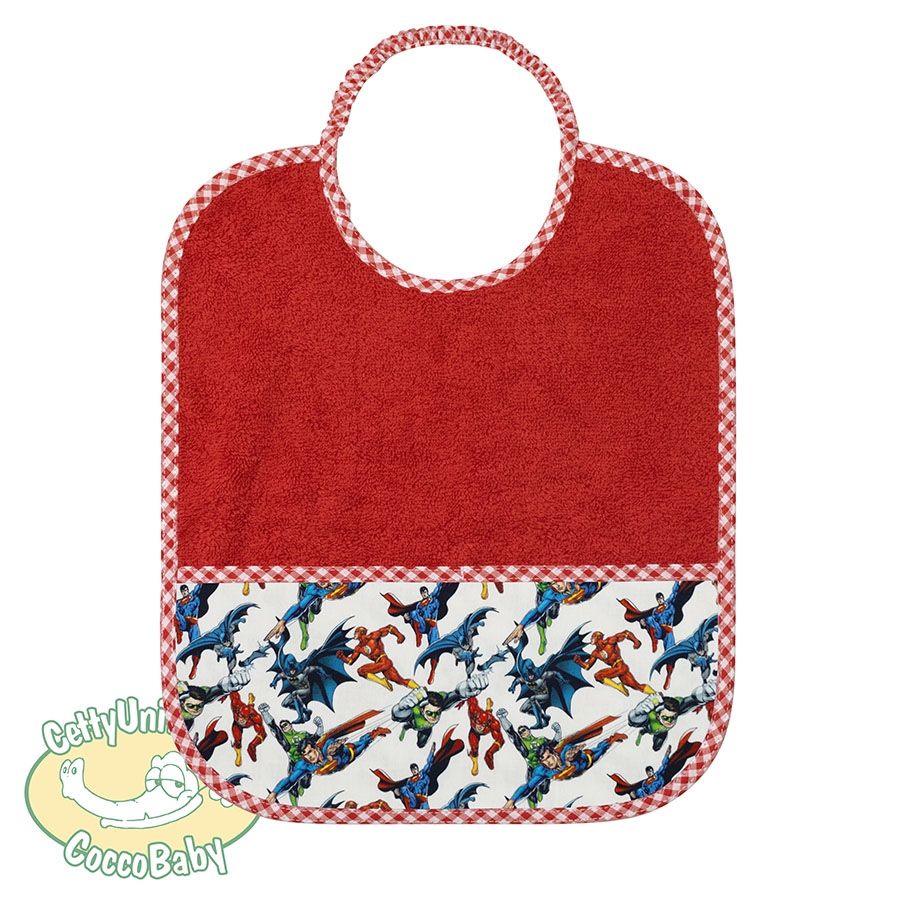 Bavaglino Asilo DC Justice League Piccoli | COCCOBABY